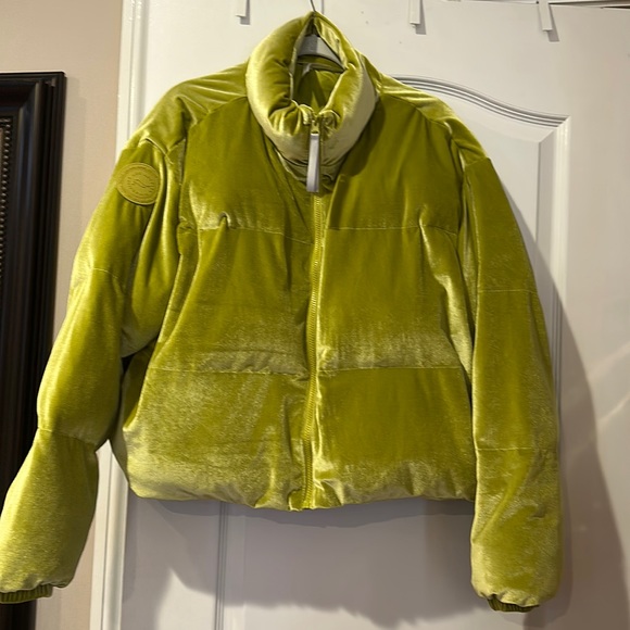 Fabletics | Jackets & Coats | Bn Fabletics Velvet Puffer Coat | Poshmark
